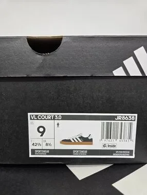 adidas | Shoes | Adidas Mens Vl Court 3 Jr8638 Carbon Core White Gold ...